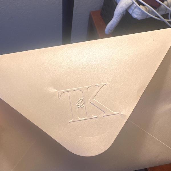 Custom Logo Embossing Stamp, Logo or Emblem Embosser, Wedding Logo ...