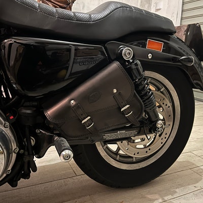 Leather Blanket Roll Camping Gear Motorcycle Rider Cover Holder for ...