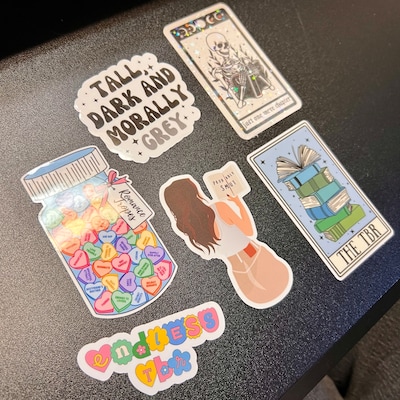 Bookish Sticker Bundle, 10 Piece Sticker Bundle, Booktok Stickers ...
