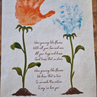 We're Growing Like a Flower / Hands Handprint Art / Kids Baby Toddler ...