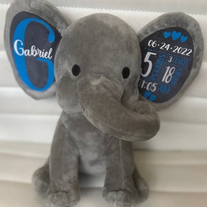 Birth Stat Elephant SVG Birth Announcement SVG Birth Stats - Etsy