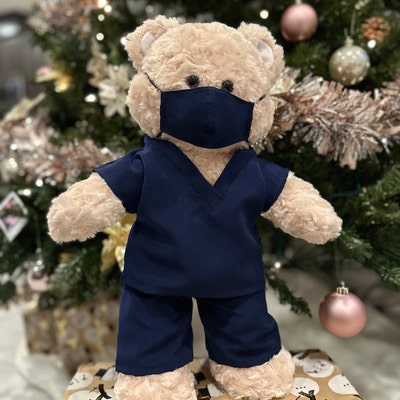 Handmade Doll Clothes Hospital Scrubs With Mask Nurse Doctor Fit 17 ...