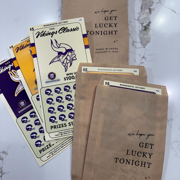 Lotto Wedding Favors Bags Get Lucky Tonight Lottery Bags Wedding Favor ...