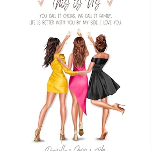 Best Friend Graduation Print Graduation Day Art Gift BFF Graduation ...