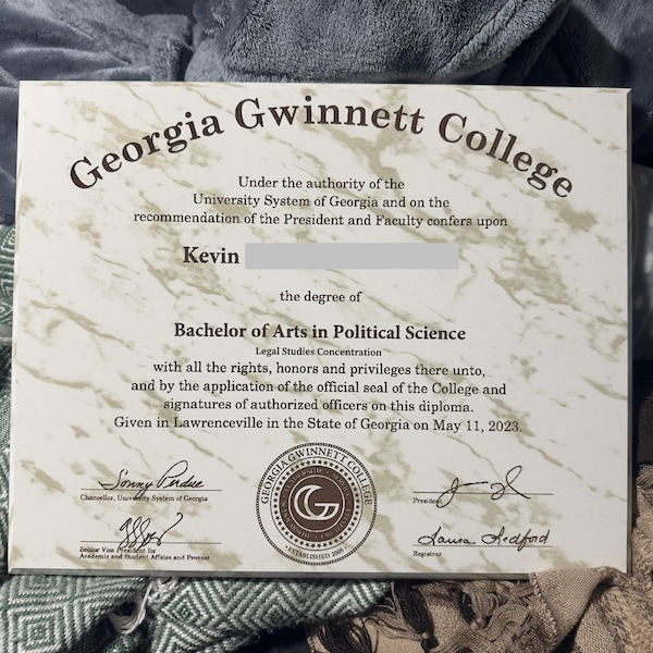 Glass Mirror Diploma Plaque, Custom Degree Frame, College Graduation ...