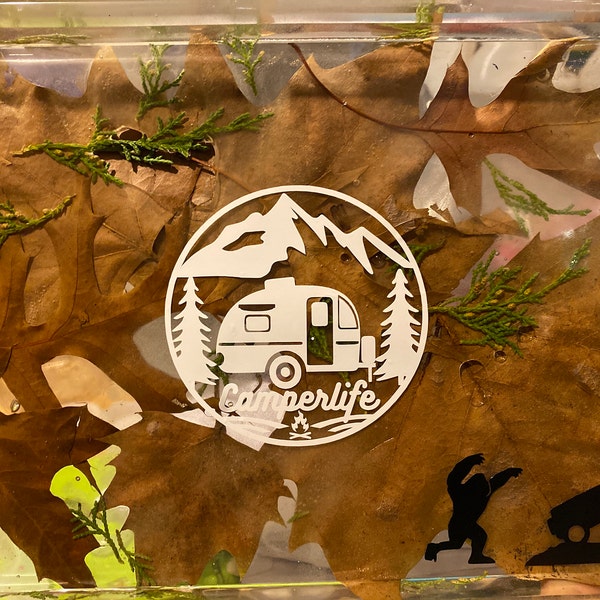 Camper Life Vinyl Decal - Vinyl Sticker, Car Window Decal, Yeti Cup ...