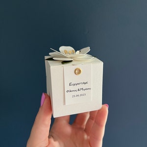 Sage Favor Boxes With Flower Decor for Wedding Bridal Party - Etsy