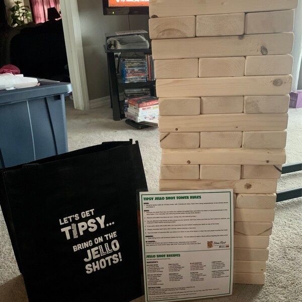 Giant Double Tipsy Jello Shot Tower - Etsy