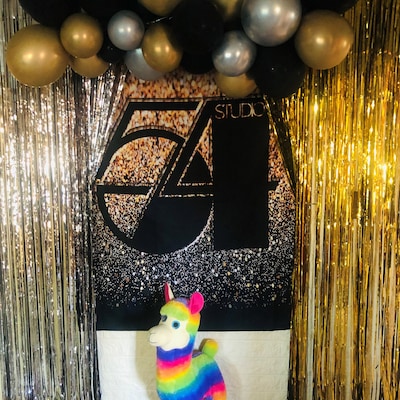 Studio 54 Birthday Party Photo Backdrop Prop, 70s Party Backdrop, Party ...