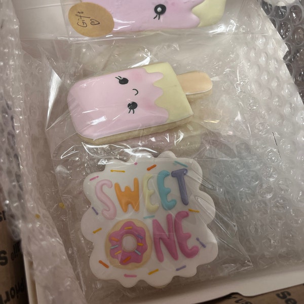 Sweet One Birthday Sugar Cookies, Two Sweet Birthday Sugar Cookies - Etsy