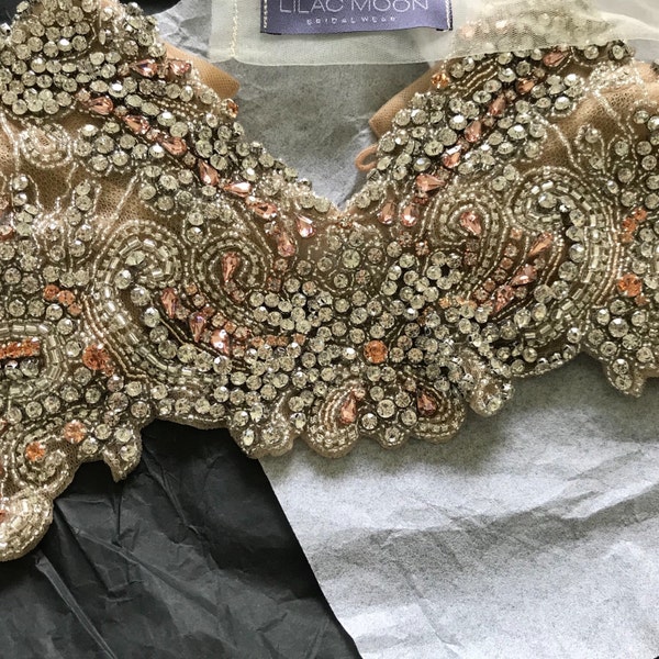 Beaded Bridal Capelet Wedding Cape Bridal Cover up Vintage Flapper ...