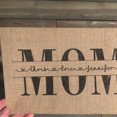 Custom MOM Sign With Childrens Names, Mother's Day Gift, Gift for Mom ...