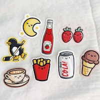 Potato Chips Vinyl Sticker Bag of Chips Sticker Cute Food Sticker ...