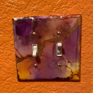 Colorful Abstract Art Light Switch / Electrical Outlet Cover | Etsy