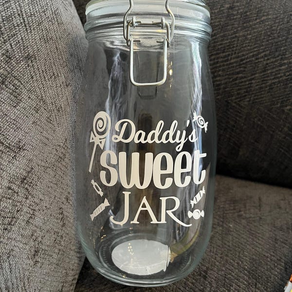 Personalised Sticker/label/decal for Sweet Jar... Add Your Own Name ...