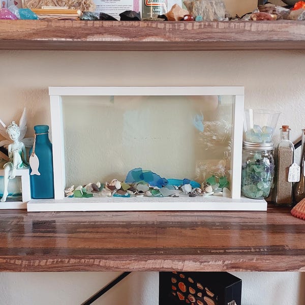 Dreamcatcher Stand up Sea and Beach Glass Display Window - Etsy