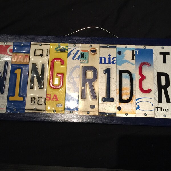 Custom 9 Letter License Plate Sign, Housewarming Gift, Shabby Chic ...