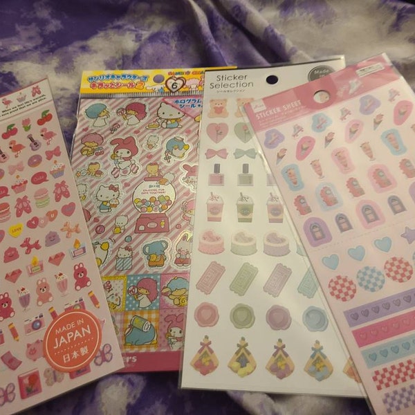 Yummy Sticker,daiso Sticker_snack Red /pack Drink Yellow /cafe Green ...