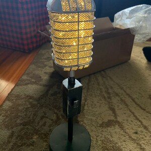 Retro Music Microphone Accent Lamp Table Lamp Home Decor - Etsy
