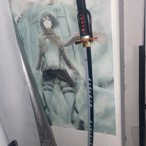 Handmade Chokuto Ninjato Straight Sword Folded Damascus Steel Blade ...