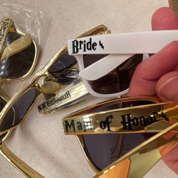 Wizard Themed Bachelorette, Bridal Party & Wedding Sunglasses - Etsy