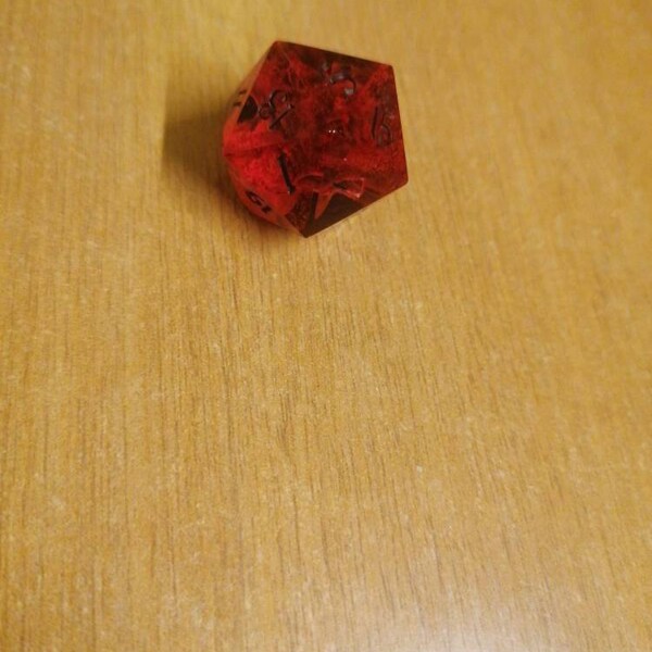 5d10 VAMPIRE BLOOD Dice Handmade Resin Single or Sets Made in Italy ...