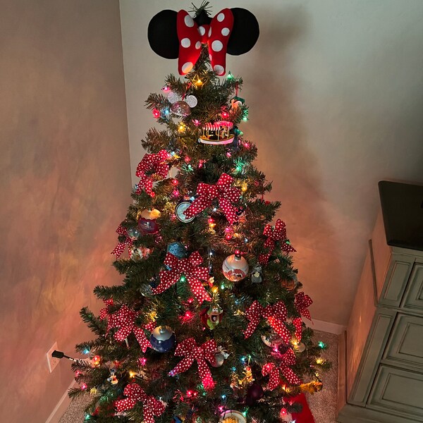 Christmas Tree Topper, Furry Green Arm Ornament Holder, Tree Decor ...