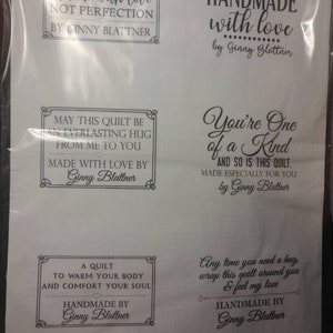Friendship Quilt Labels With a Proverbs Bible Verse Personalized for ...