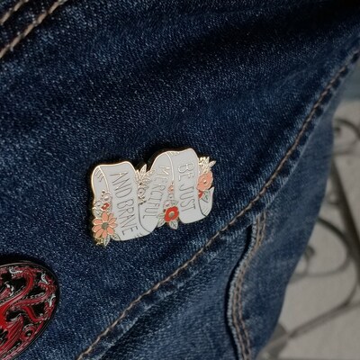 Be Brave Enamel Pin Narnia Pin Lapel Pin Enamel Pins - Etsy