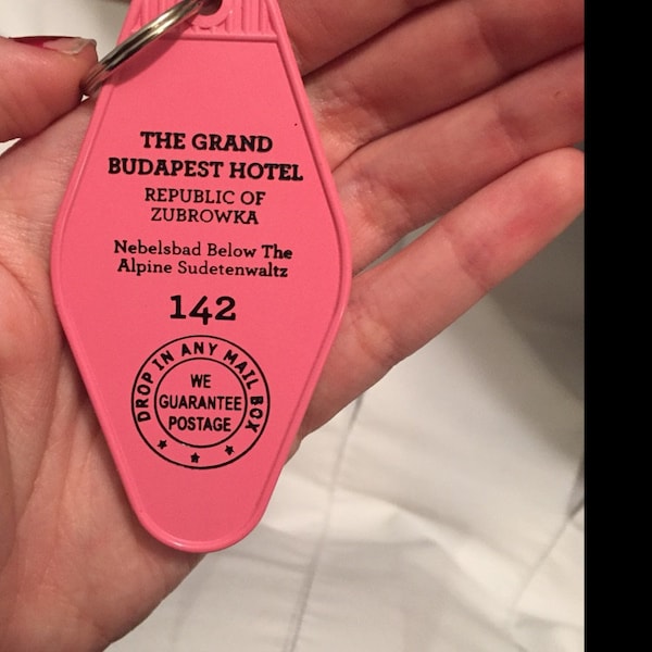 Pink W/ Black Print the Grand Budapest Hotel Inspired Key Limited Run ...