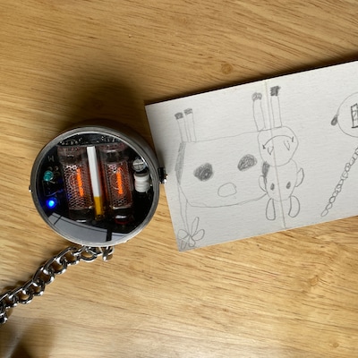 Nixie Clock Kit IN14 with Tubes and Wooden Enclosure. UPS Fast Shipping ...