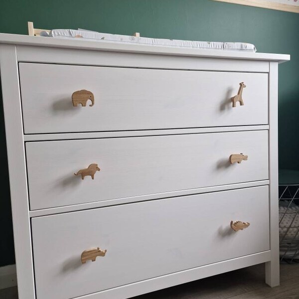 Safari Animal Drawer Knobs Safari Nursery Decor, Jungle Nursery Decor ...