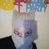 Pink Sheer Crochet Knit Balaclava Mask - Etsy