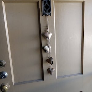 Yuletide Bells Set of 3 Large Rustic Gold Bells With Rope Standing ...