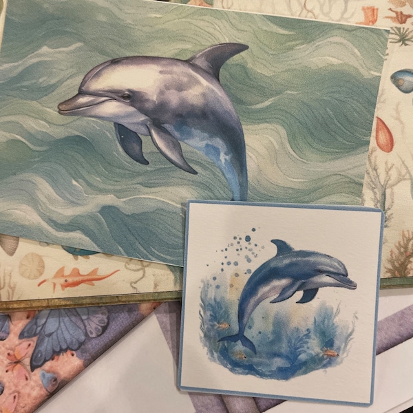 12 Dolphin Clipart, Dolphin Playing Clipart, Printable Watercolor ...