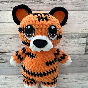 Tiger Crochet Pattern PDF Low Sew only Sew on Ears and Nose - Etsy