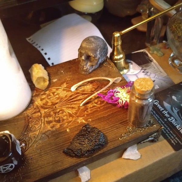 Rare! Black Rooster Bone Set for Divination - Throwing Bones - Bones ...