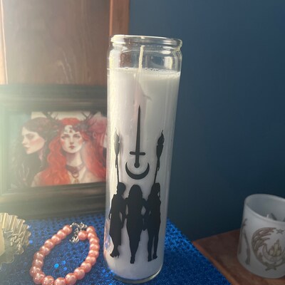 Lilith Candle Deity Candle Pink and Black Lilith Candle - Etsy