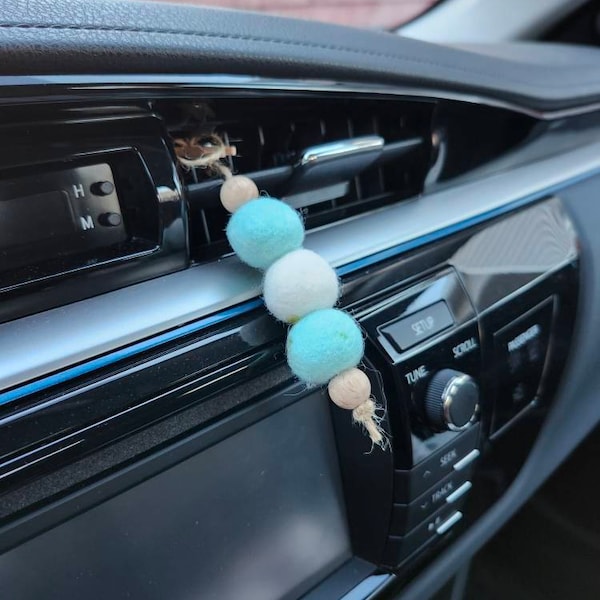 Essential Oil Diffuser || Felt Wool Ball Diffuser, Car Air Freshener ...