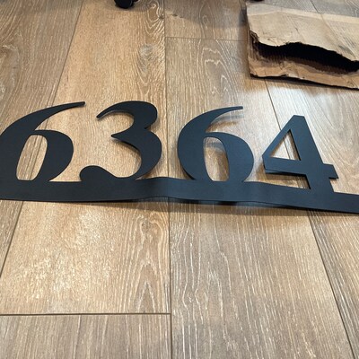 Metal Address Plaque for House, Address Number, Metal Address Sign ...