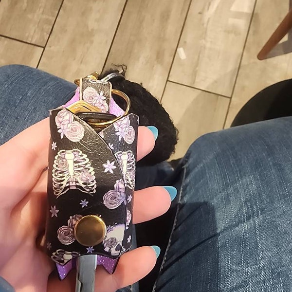 Bat Keychain, Halloween Key Fob, Bat Wing Accessory, Key Keeper, Spooky ...