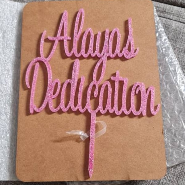 Custom Personalised Acrylic Cake Topper is One | Birthday | Baptism ...