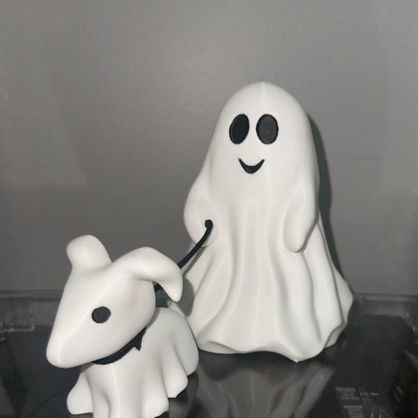 Ghost With Hidden Legs, Spooky 3D Printed Ghost Toy Ghost With Dog - Etsy