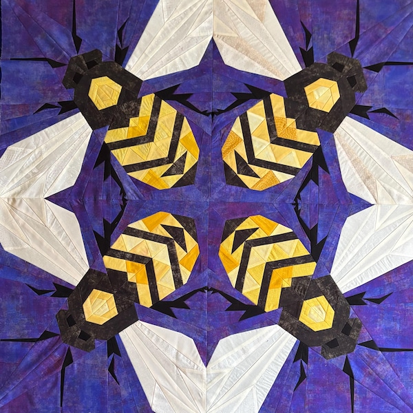Bee Quilt Pattern / PDF Pattern / Foundation Paper Piecing / FPP ...