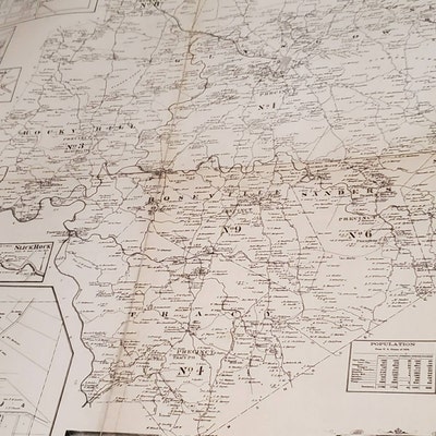 1879 Map of Barren County Kentucky Glasgow - Etsy