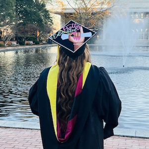 Pooh Graduation Cap PRINTED Grad Cap Design Winnie the Pooh Grad Gift ...