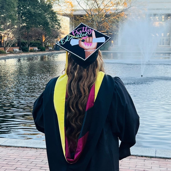 AKA Graduation Cap | PRINTED Grad Cap Design | Alpha Kappa Alpha ...