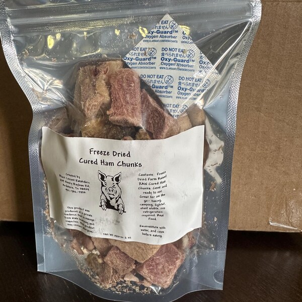 Freeze-dried, Farm-raised Ham Chunks, Farm-to-fork Flavor in Every Bite ...