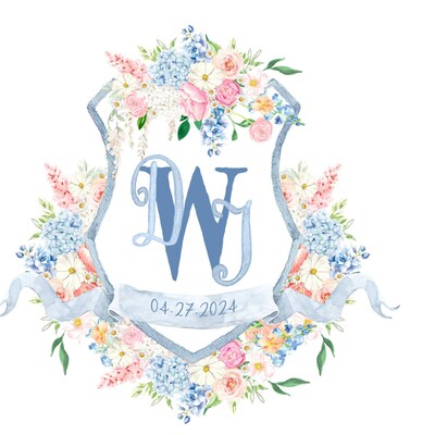 Custom Wedding Crest Custom Crest Wedding Crest Wedding Logo ...