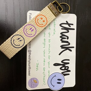 Smile Keychain Wristlet / Key Fob / Smile Keychain / Smiley Face ...